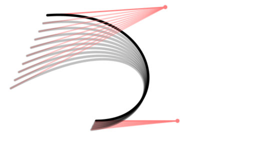 Processingサンプルコードをわかりやすく解説【Bezier】 | ENjoy ENgine!